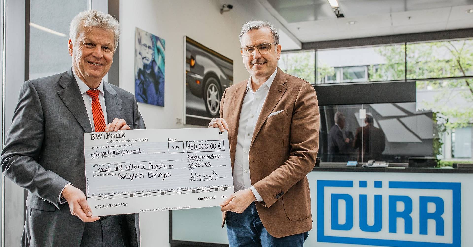 Dürr-Konzern spendet an gemeinnützige Organisationen - Dürr Group