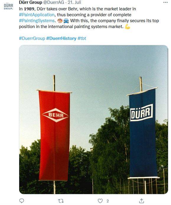 History of Dürr - Dürr Group